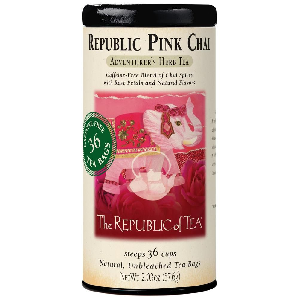 Republic Pink Chai Herbal Tea Bags – The Republic of Tea