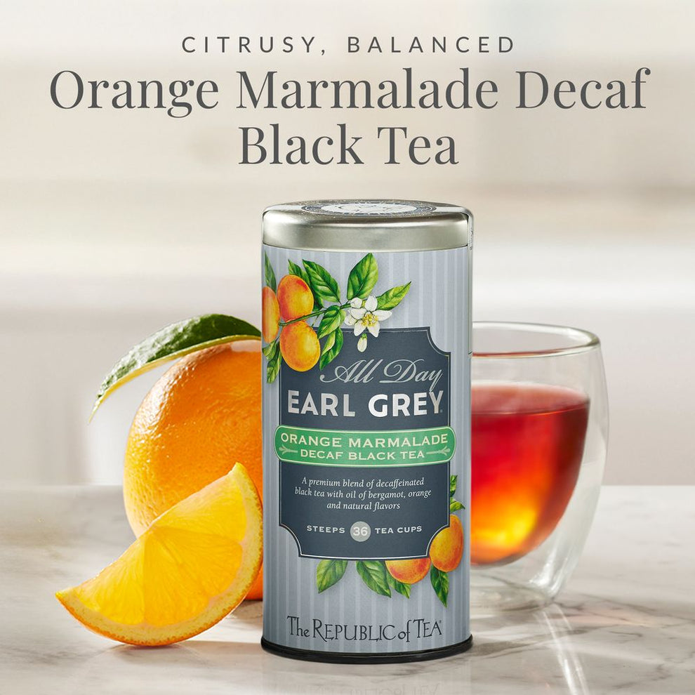All Day Earl Grey® Decaf Orange Marmalade Black Tea – The Republic of Tea